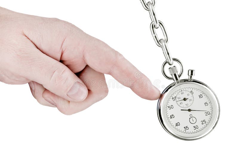 Stopwatch Pendulum and Hand Stock Photo - Image of business, measuring ...