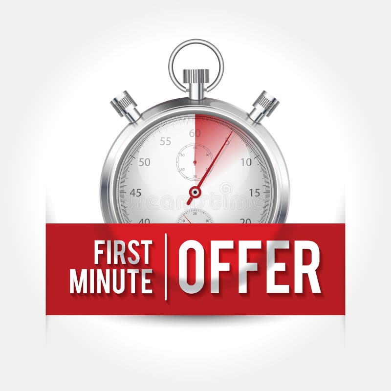 First minute concept. stock vector. Illustration of christmas - 220490422