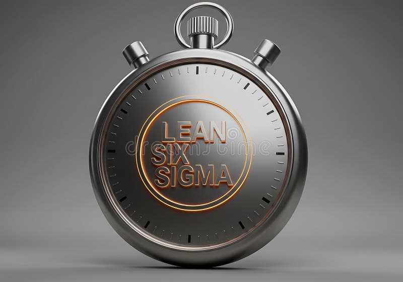Stopwatch Showing Lean Six Sigma for Process Improvement and Time ...