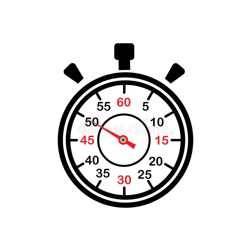 Stopwatch / Stop Watch Timer Logo Icon Vector Illustration Design ...
