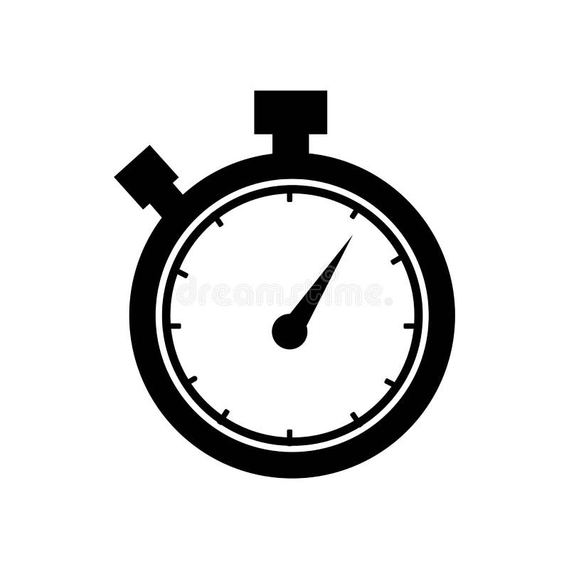 Stopwatch / Stop Watch Timer Logo Icon Vector Illustration Design ...
