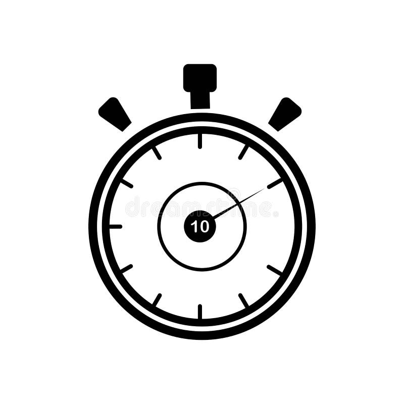 Stopwatch / Stop Watch Timer Logo Icon Vector Illustration Design ...