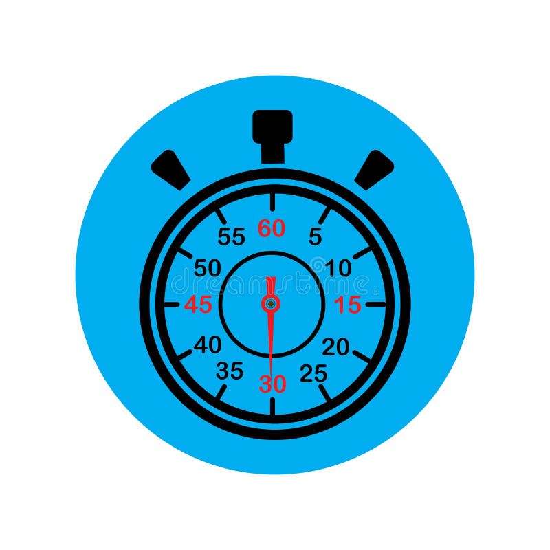 Stopwatch / Stop Watch Timer Logo Icon Vector Illustration Design ...