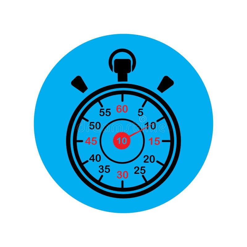 Stopwatch / Stop Watch Timer Logo Icon Vector Illustration Design ...