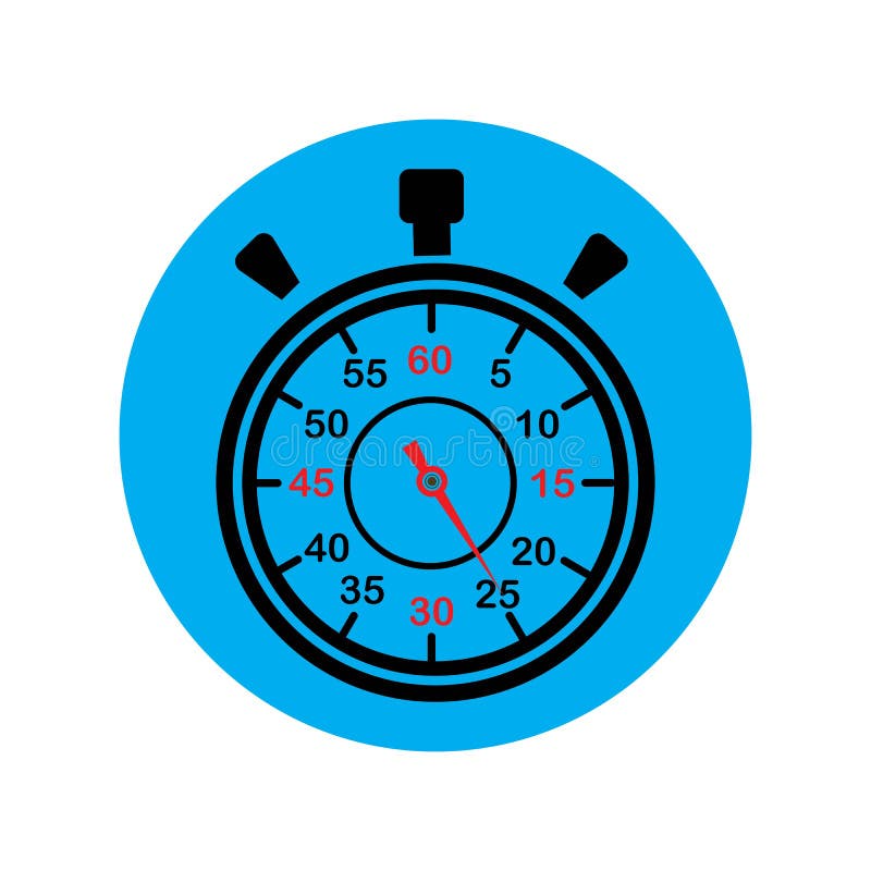 Stopwatch / Stop Watch Timer Logo Icon Vector Illustration Design ...