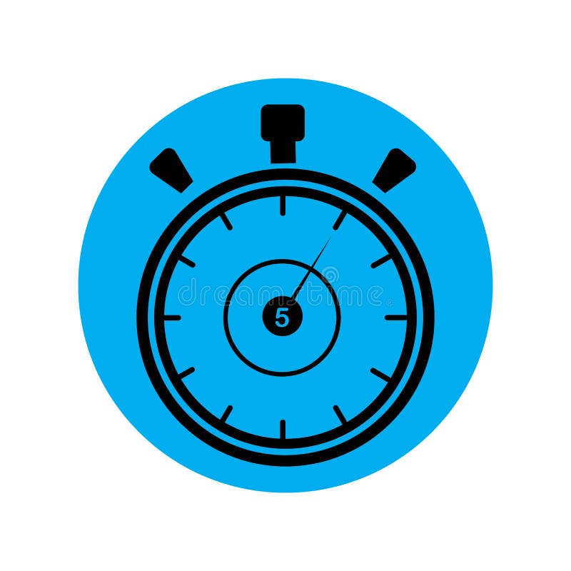 Stopwatch / Stop Watch Timer Logo Icon Vector Illustration Design ...