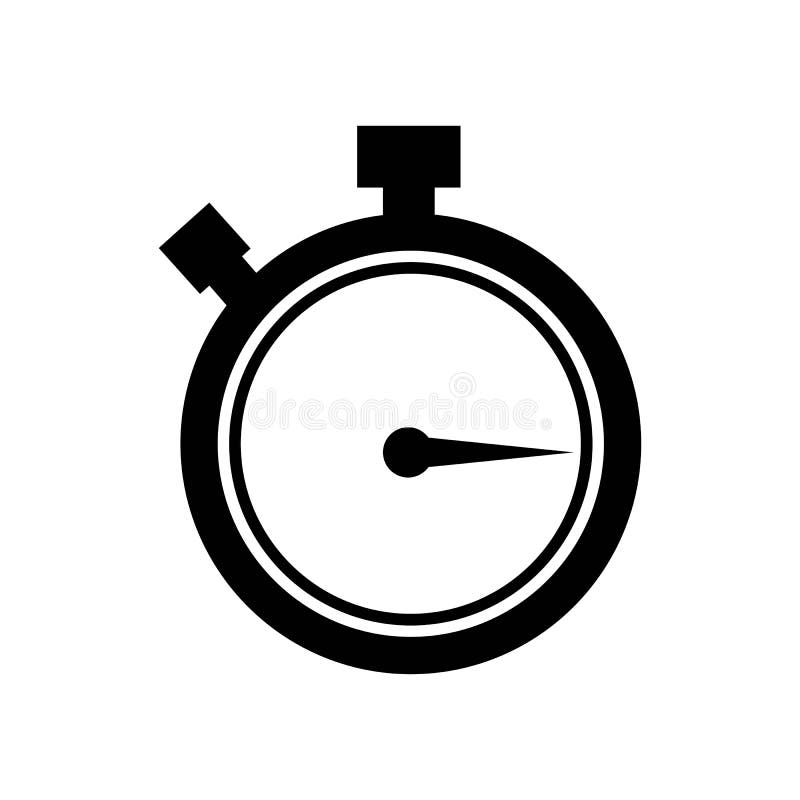 Stopwatch / Stop Watch Timer Logo Icon Vector Illustration Design ...