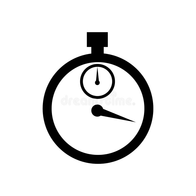 Stopwatch / Stop Watch Timer Logo Icon Vector Illustration Design ...