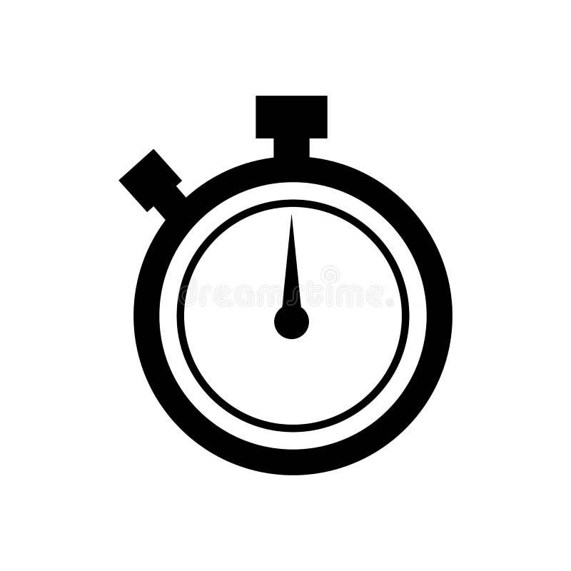 Stopwatch / Stop Watch Timer Logo Icon Vector Illustration Design ...