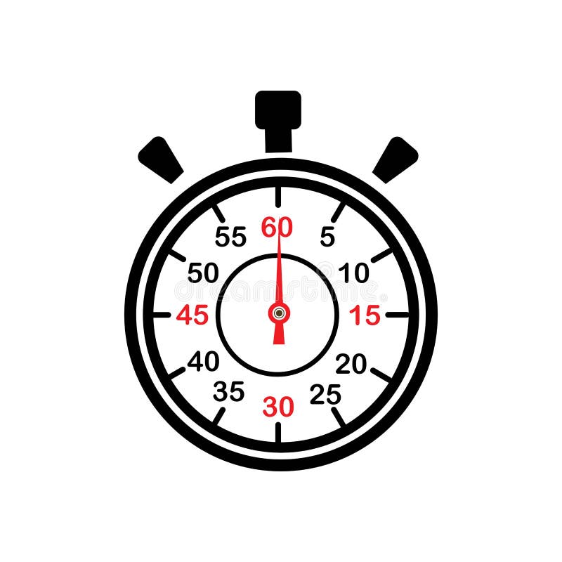 Stopwatch / Stop Watch Timer Logo Icon Vector Illustration Design ...