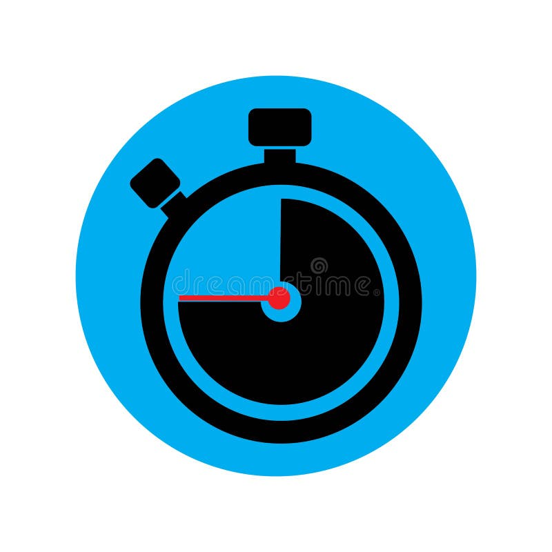 Stopwatch / Stop Watch Timer Logo Icon Vector Illustration Design ...