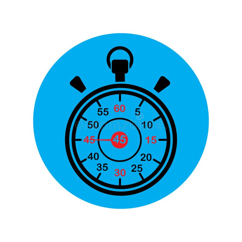 Stopwatch / Stop Watch Timer Logo Icon Vector Illustration Design ...