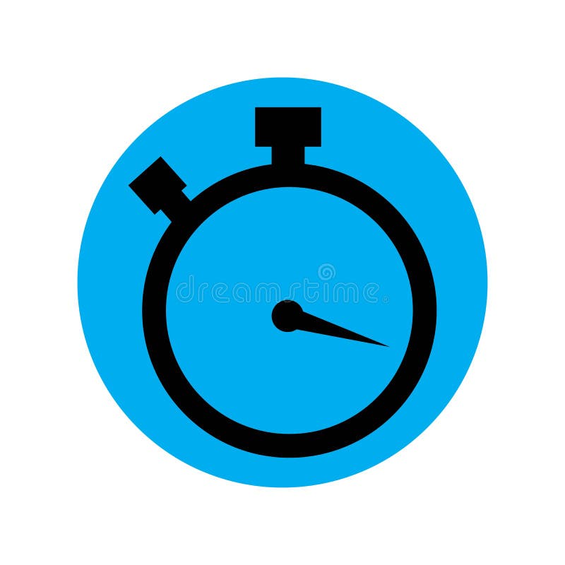 Stopwatch / Stop Watch Timer Logo Icon Vector Illustration Design ...