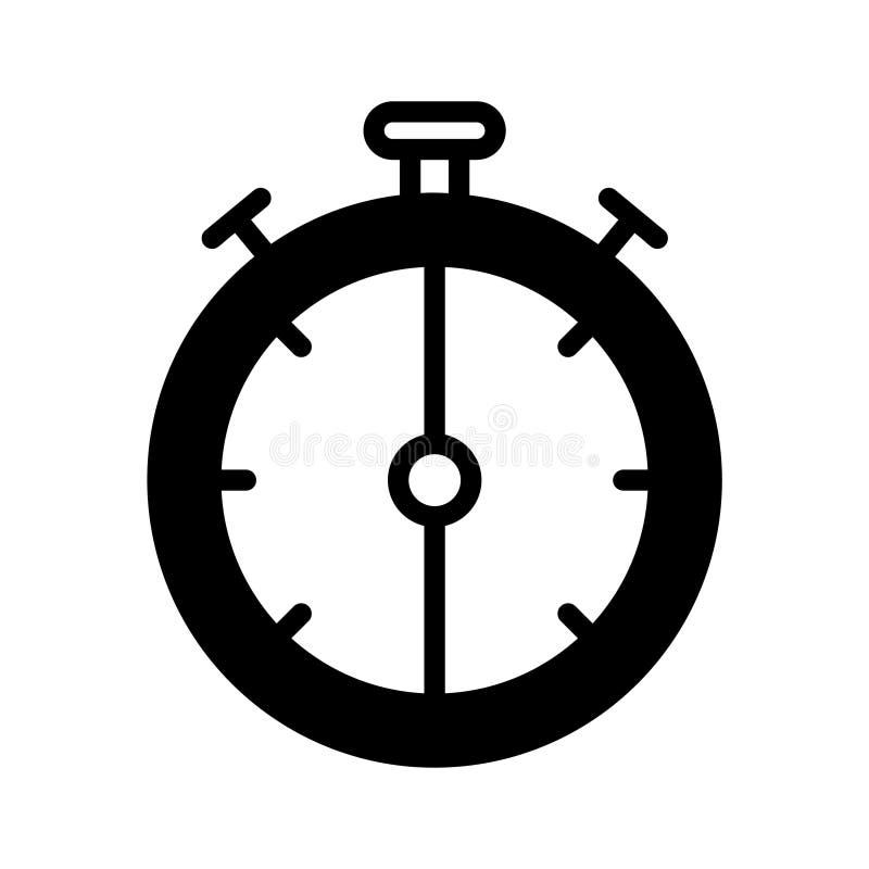 Stopwatch Symbolizing a 30 Minute Duration or Countdown Stock ...