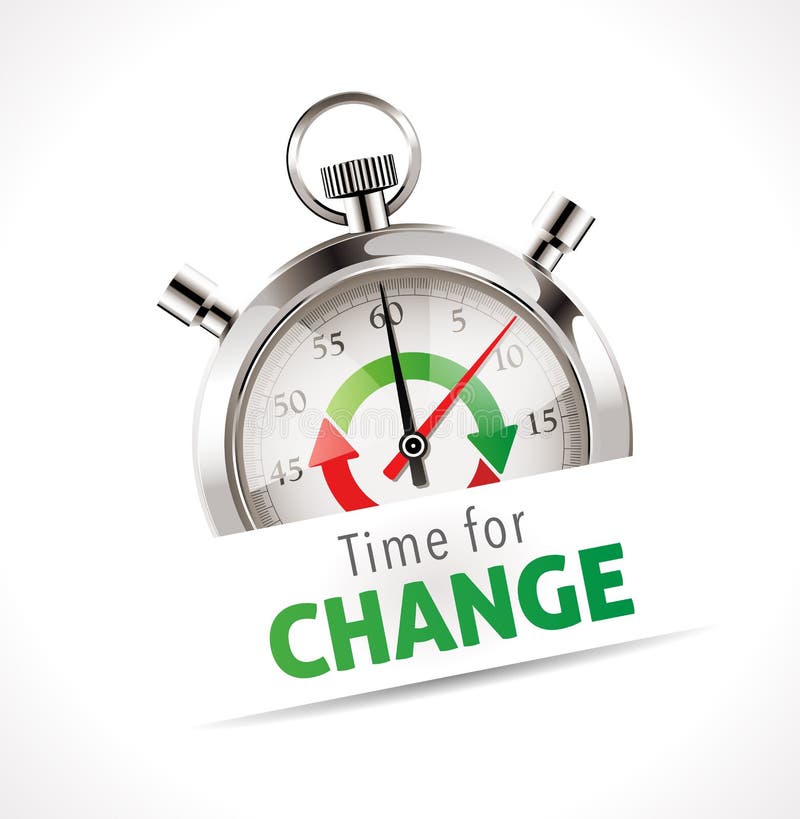 Time for Change stock illustration. Illustration of crisis - 35539293