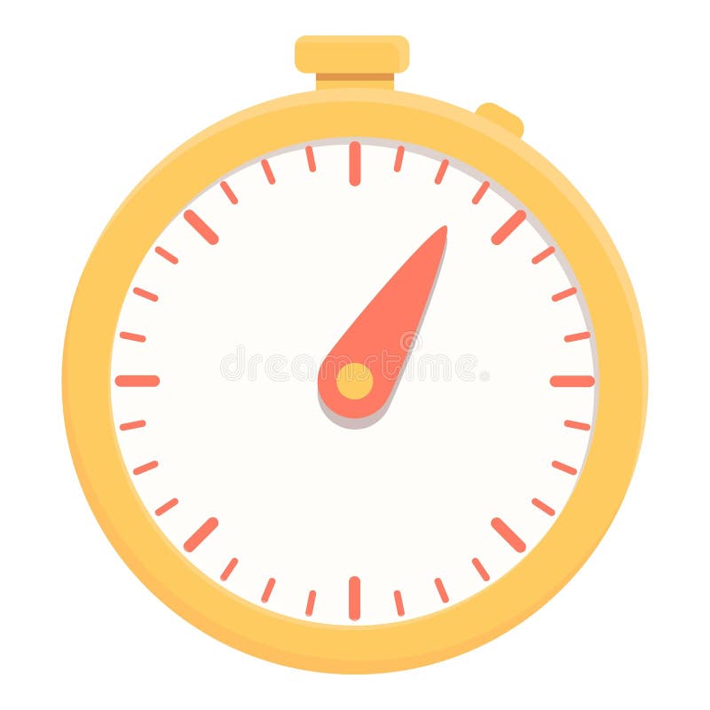 Stopwatch Time Icon Cartoon Vector. Clock Timer Stock Vector ...