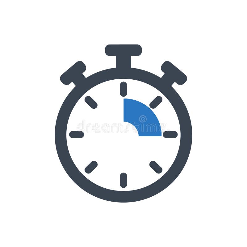 Stopwatch Time Icon stock vector. Illustration of stopwatch - 361528612