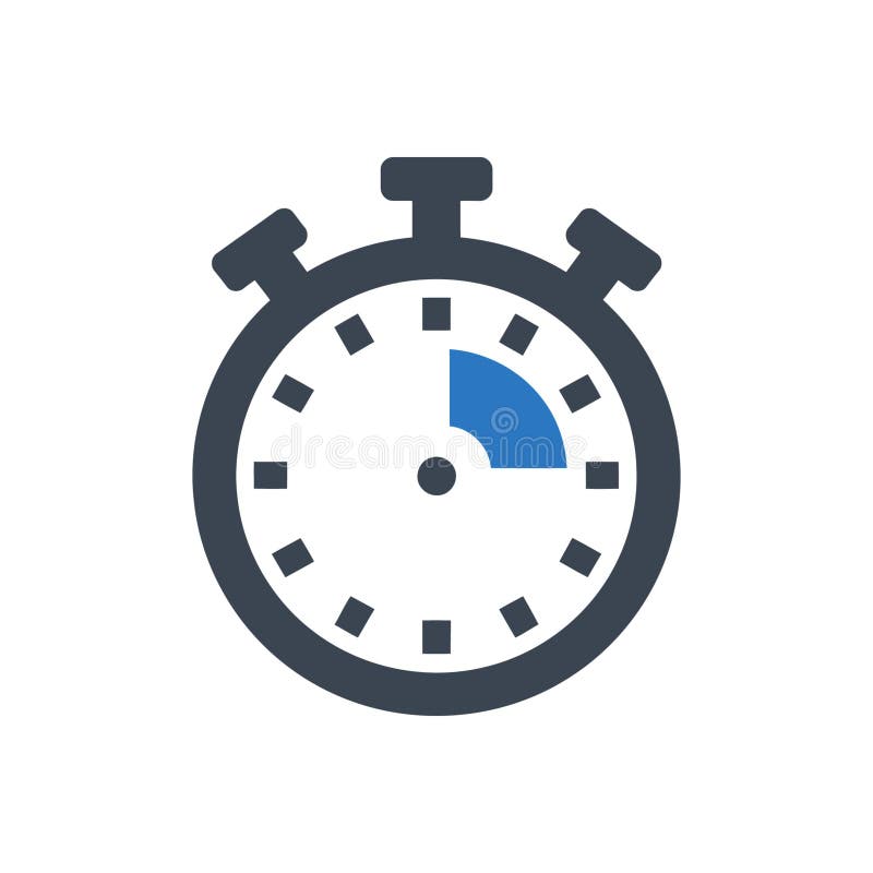 Stopwatch Time Icon stock vector. Illustration of timer - 361528904