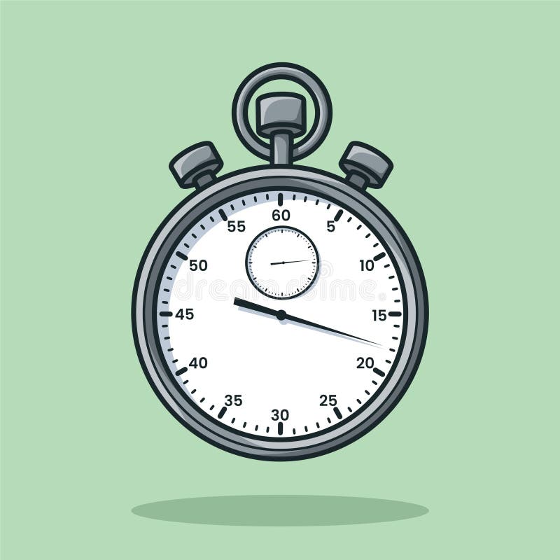 Stopwatch Timer Cartoon Vector Stock Vector - Illustration of counting ...
