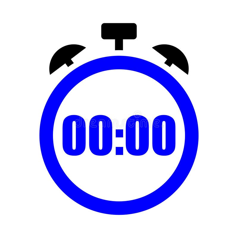 Stopwatch timer icon stock illustration. Illustration of symbol - 346918339