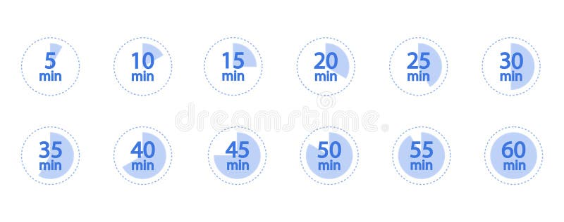 Stopwatch and Timer Icons Set. Label Measure Time, Cooking Time and ...