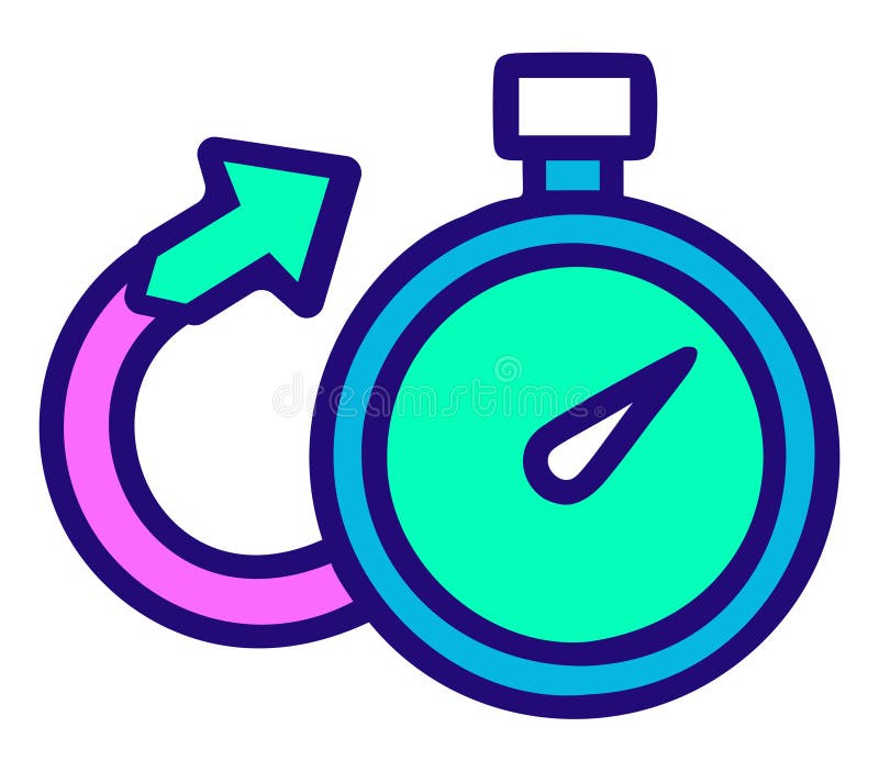 Stopwatch Training Timer Icon Stock Vector - Illustration of sport ...