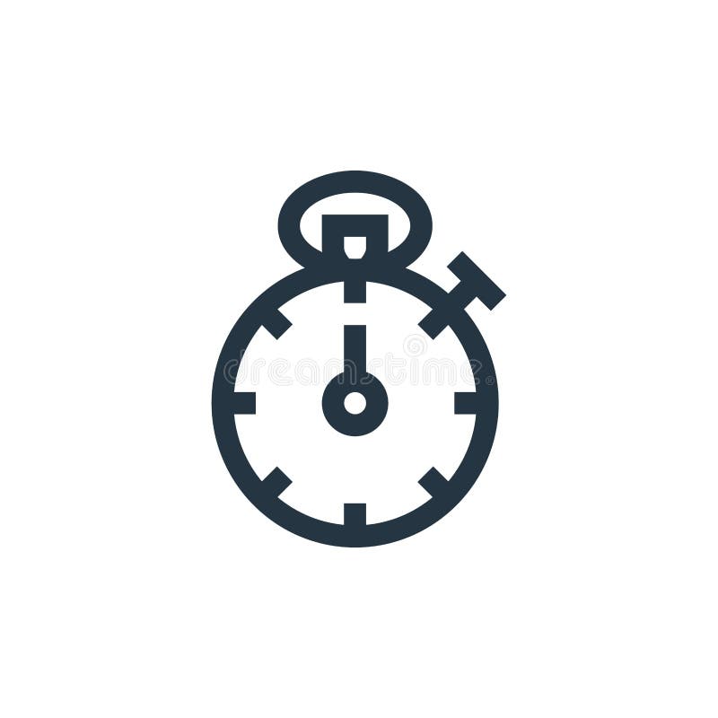 Stopwatch Vector Icon. Stopwatch Editable Stroke. Stopwatch Linear ...