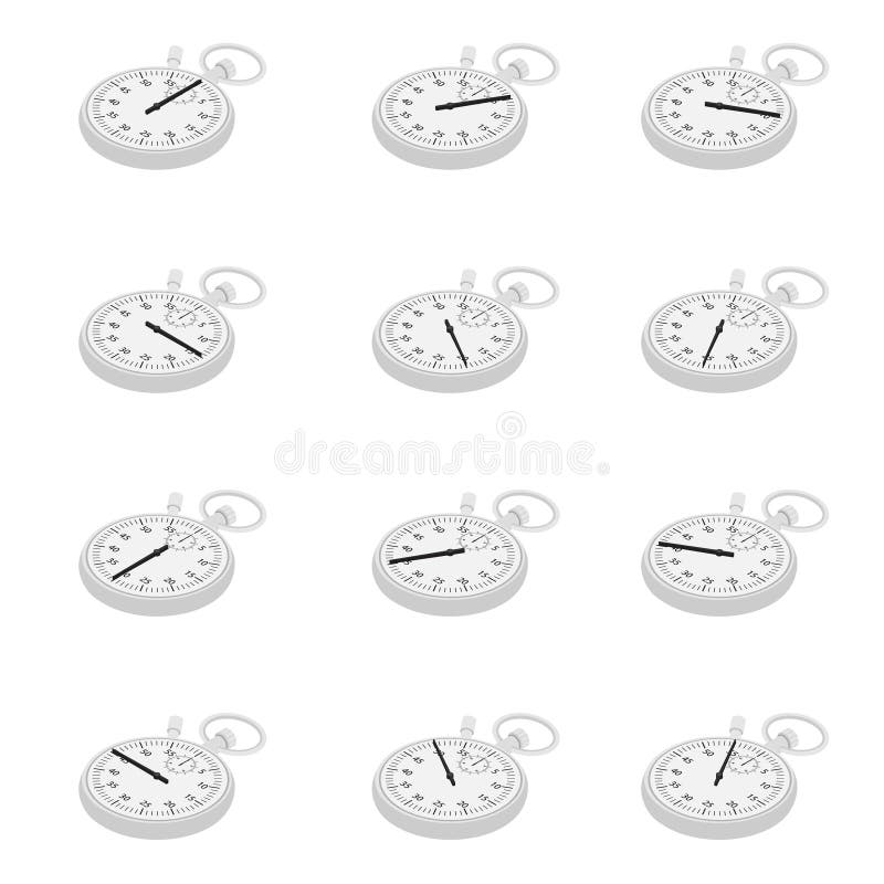 Isometric Stop Watch Fast Stock Illustrations – 65 Isometric Stop Watch ...