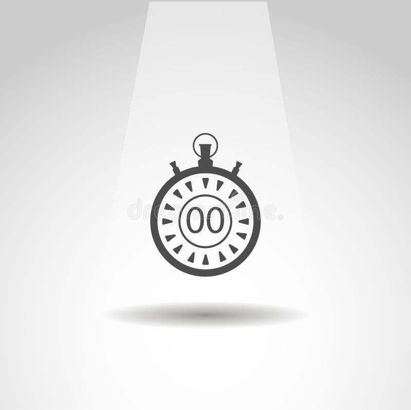 Stopwatch Icon, Simple Stopwatch Icon Stock Vector - Illustration of ...