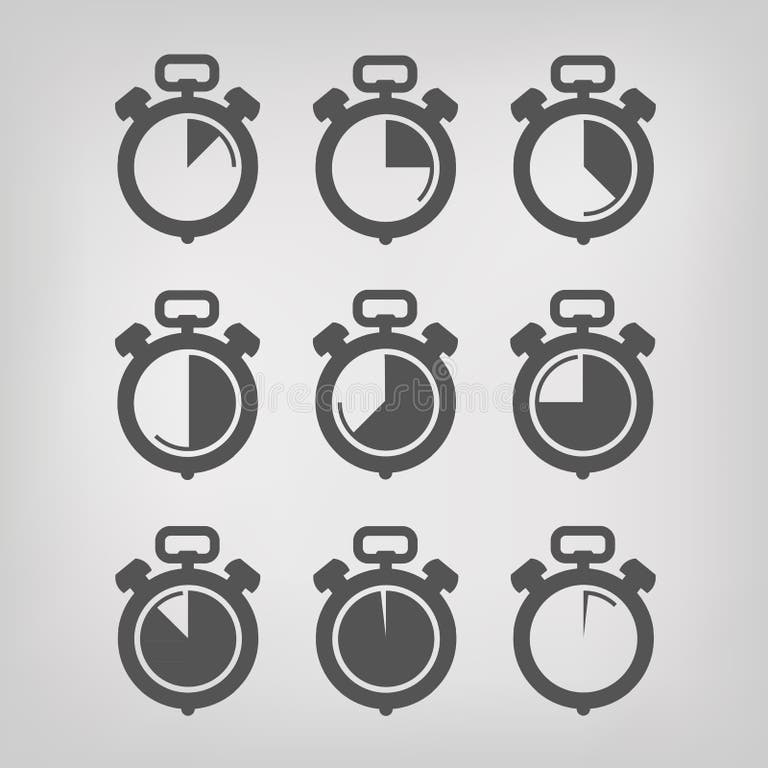 Stopwatch Silhouette Stock Illustrations – 9,585 Stopwatch Silhouette ...