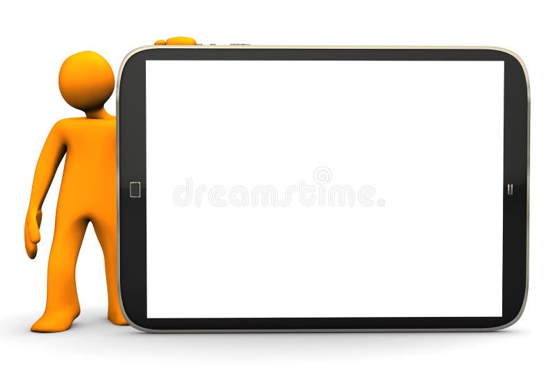 Stor Tablet-PC stock illustrationer. Illustration av modernt - 28446756