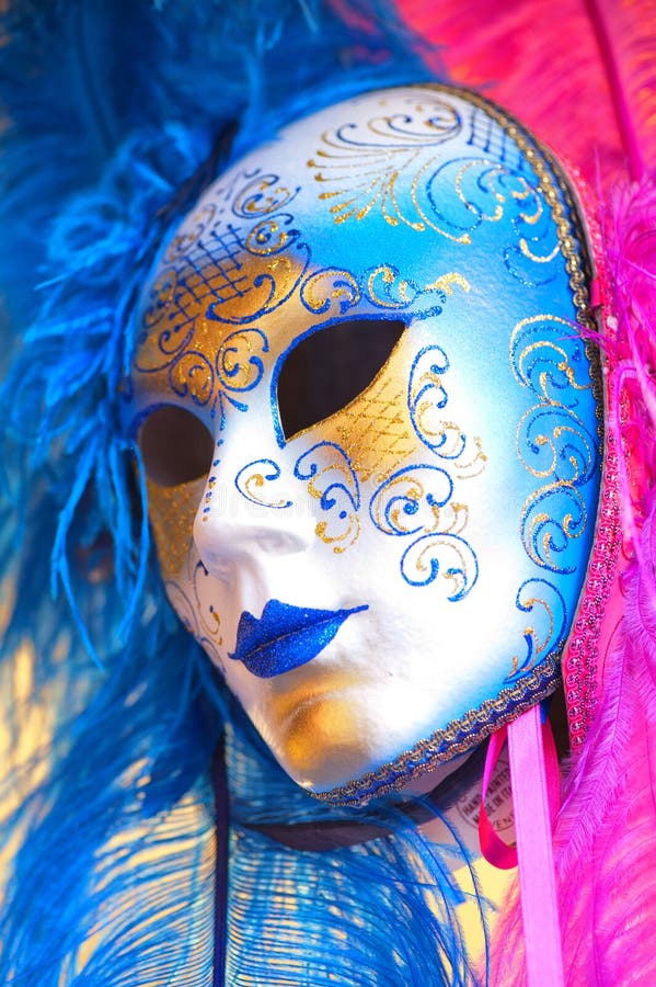 Stor Traditionell Venetian Maskering Arkivfoto - Bild av elegans ...