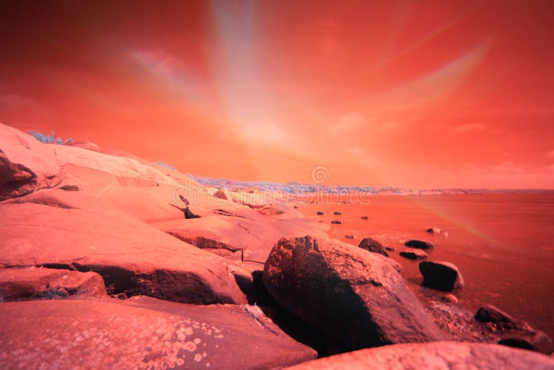 Stora Amund Island stock photo. Image of serene, nature - 248864562