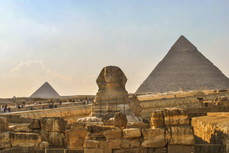 Pyramider Av Giza Cairo Egypt I Pandemikovid 7 Redaktionell Bild - Bild ...