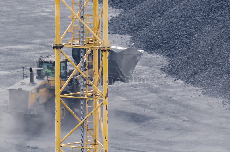 COAL STORAGE stock photo. Image of energetics, export - 192012280