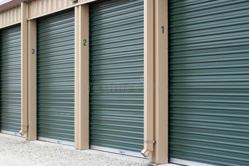 Small Warehouse Storage Units Stock Photo - Image of small, relocating ...