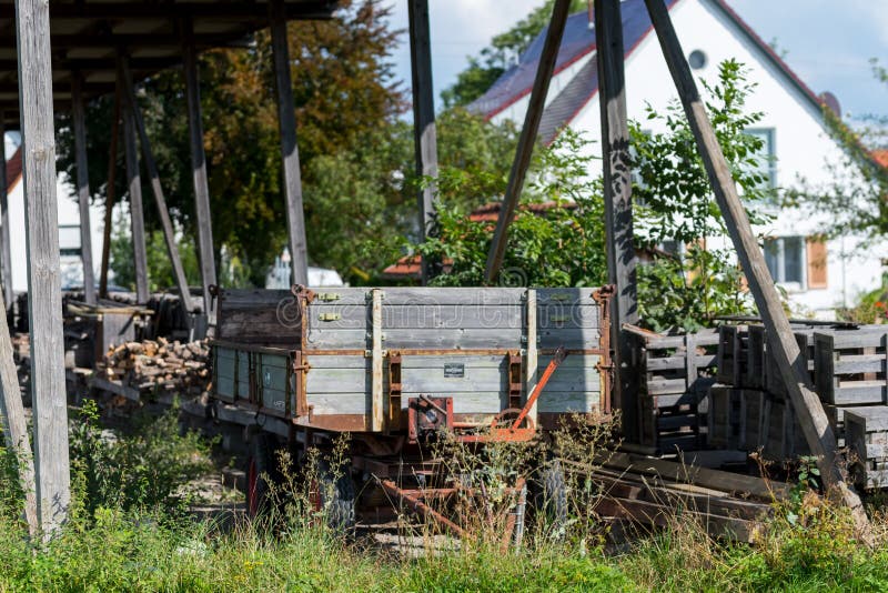 Storage of Agricultural Equipment on Yard Editorial Stock Image - Image ...