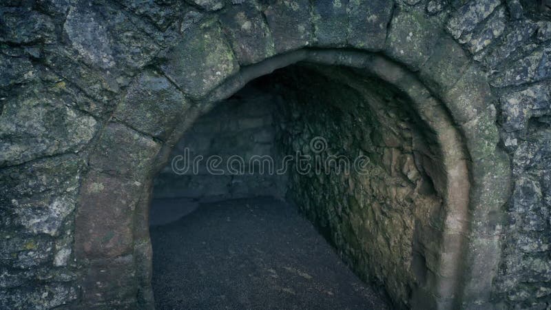 Storage Area of Castle Moving Shot Stock Footage - Video of building ...