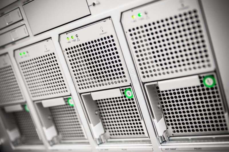 Storage Area Network Hard Drives Library Stock Photo - Image of digital ...