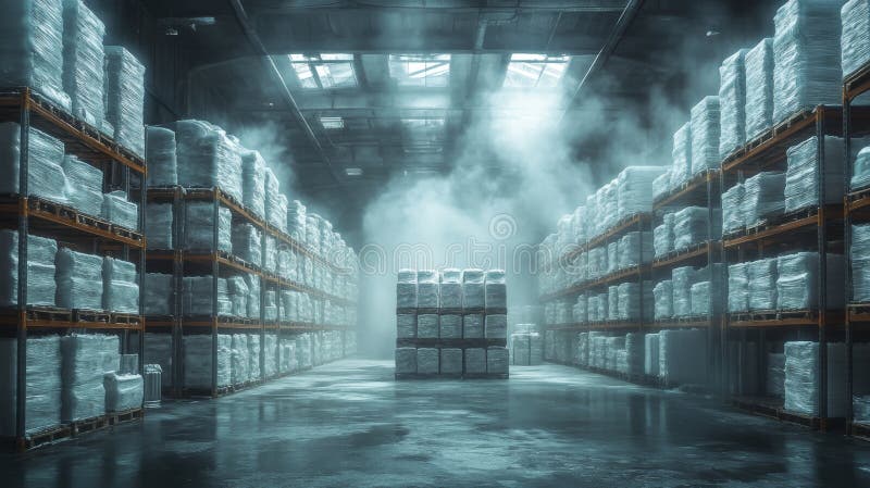 Storage Area in a Refrigerated Warehouse Designed for Pharmaceuticals ...