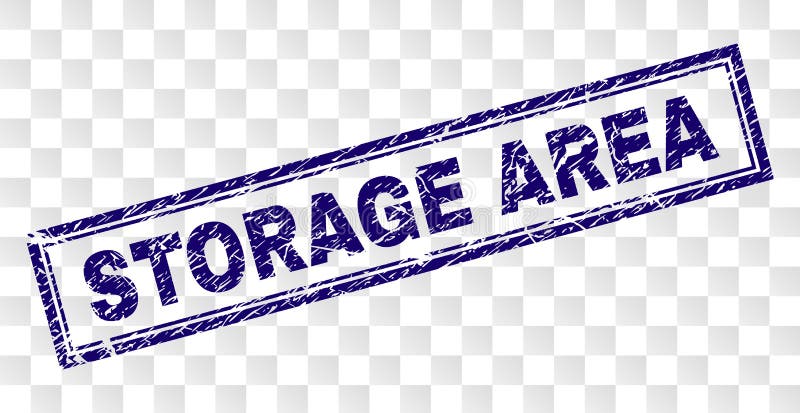 Scratched STORAGE AREA Rectangle Stamp Stock Vector - Illustration of ...