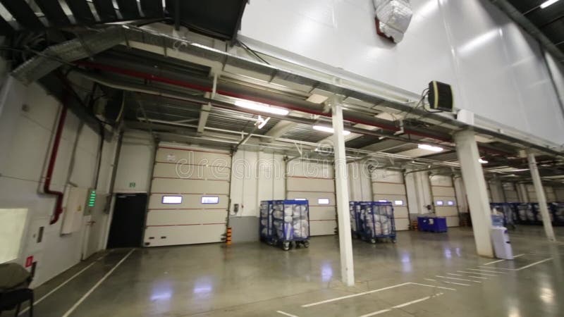 Storage of Automated Sorting Center Russian Post Stock Footage - Video ...