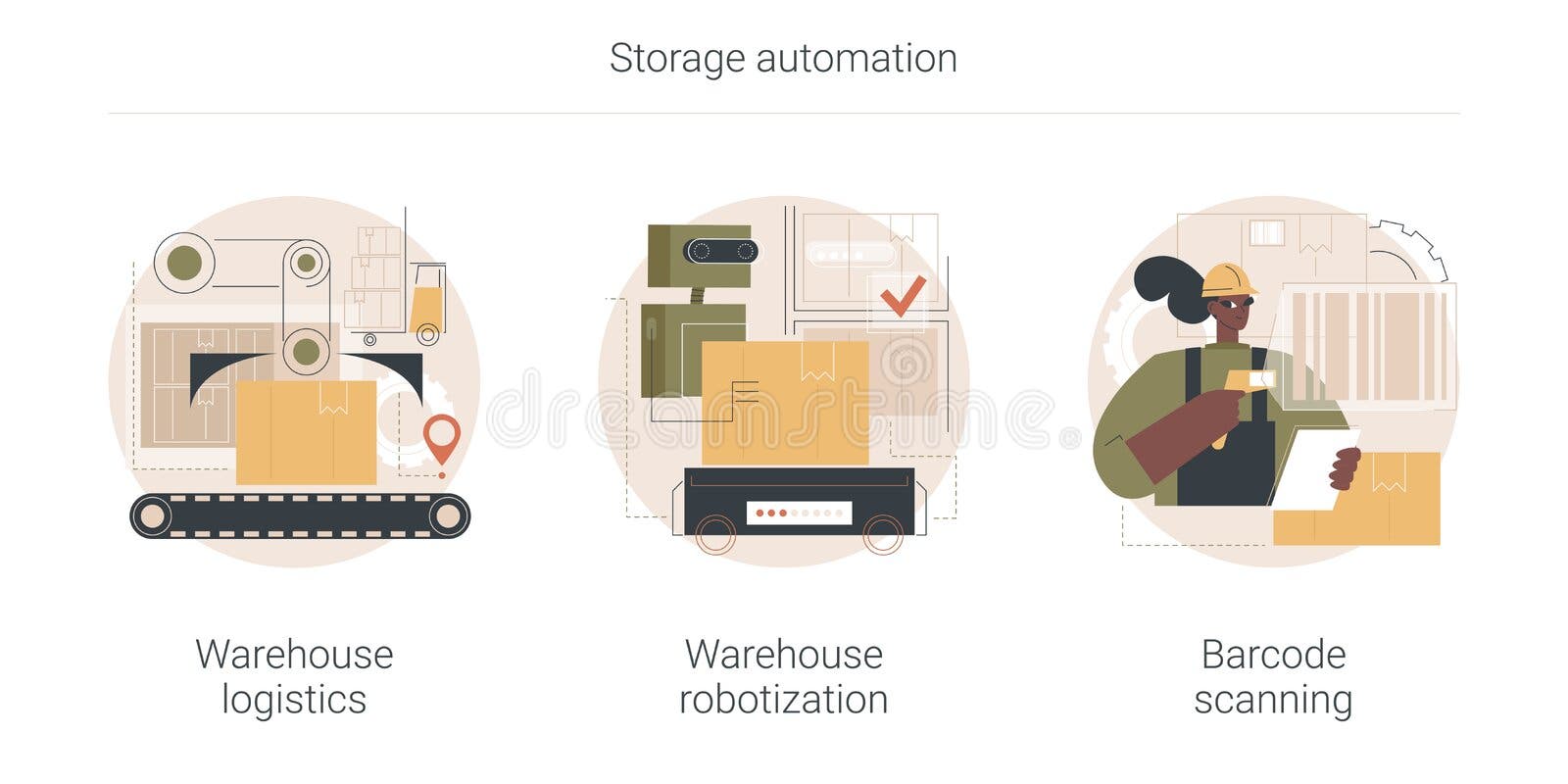 Storage Automation Abstract Concept Vector Illustrations. Stock Vector ...