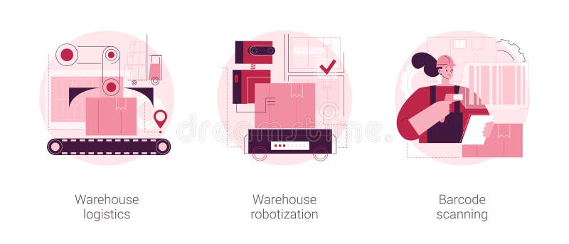 Storage Automation Abstract Concept Vector Illustrations. Stock Vector ...