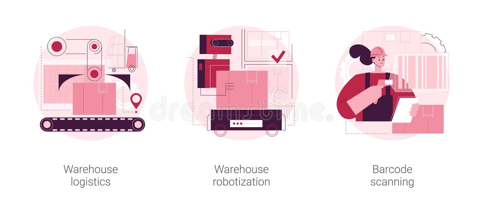 Storage Automation Abstract Concept Vector Illustrations. Stock Vector ...