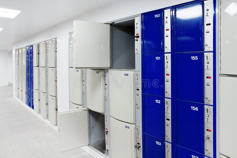 Storage for Baggage at Train Station Stock Photo - Image of safe ...