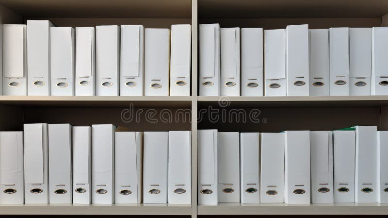 Storage blank white folder stock illustration. Illustration of order ...
