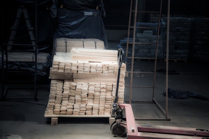 Storage of Boards in a Warehouse Stock Image - Image of timber, logging ...