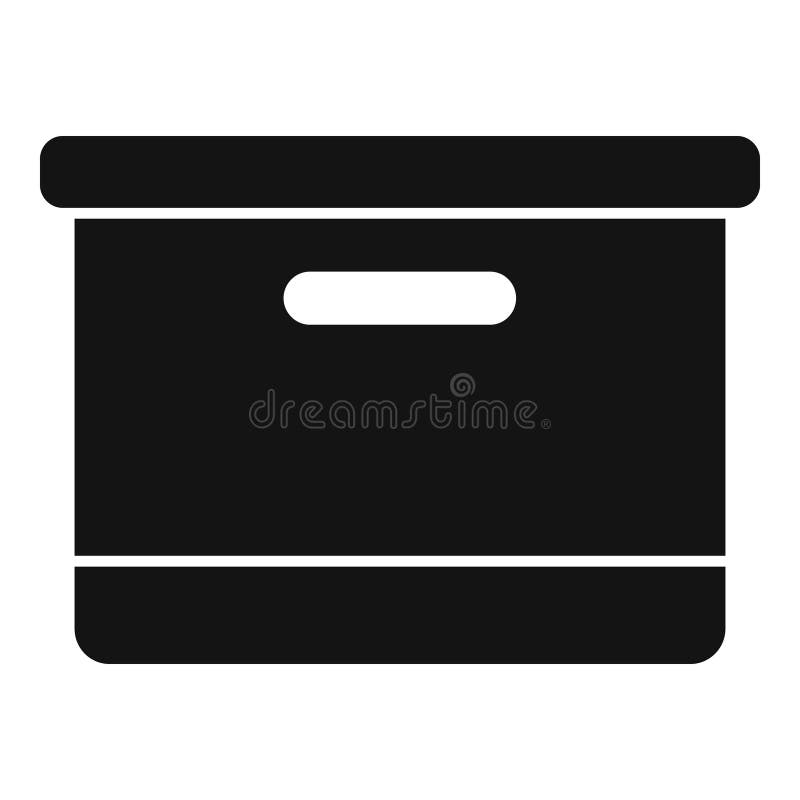 Storage Box Icon Representing Organizing and Storing Items Stock ...