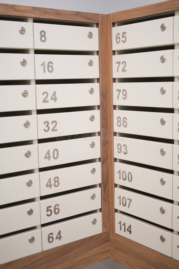 Storage Box in Public Place. Safe Storage Locker . Stock Image - Image ...